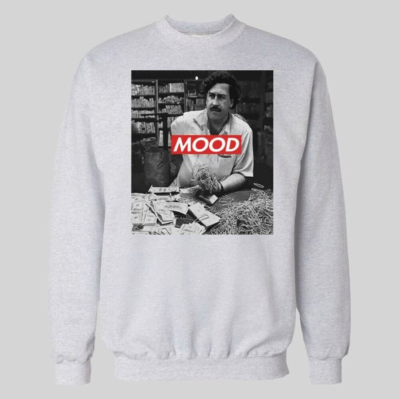 Gildan | Shirts | Vintage Pablo Escobar Mood Winter Sweater Oldskool ...